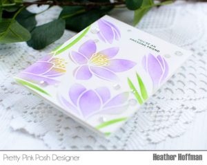 Crocus Stencil Two Ways + Video | Pretty Pink Posh
