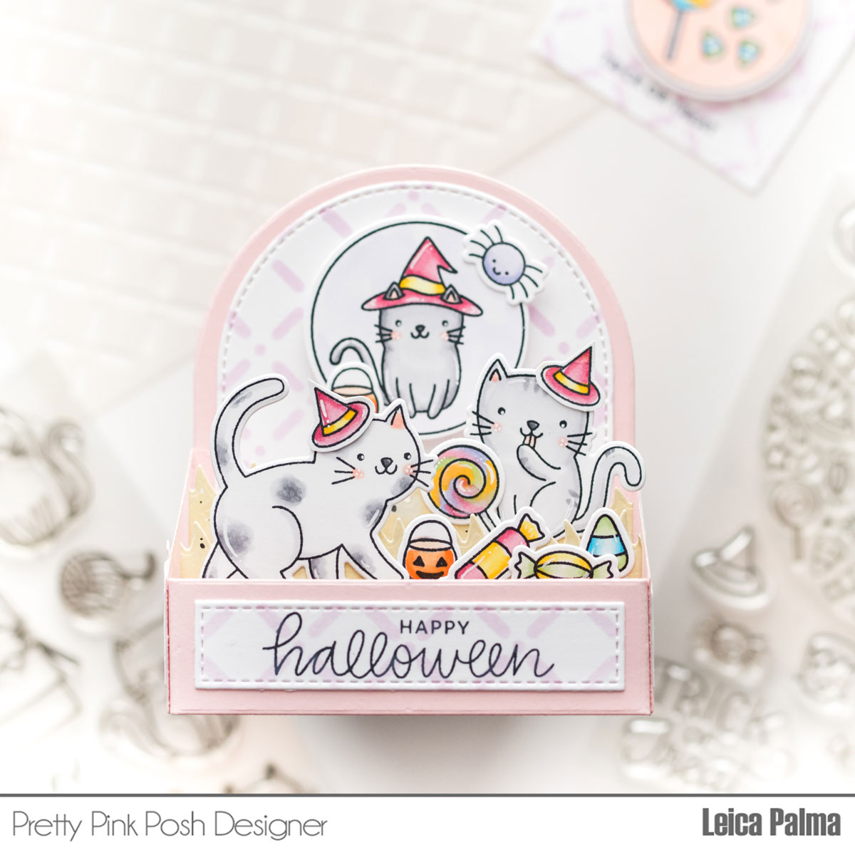 Halloween Cats Box Card | Pretty Pink Posh