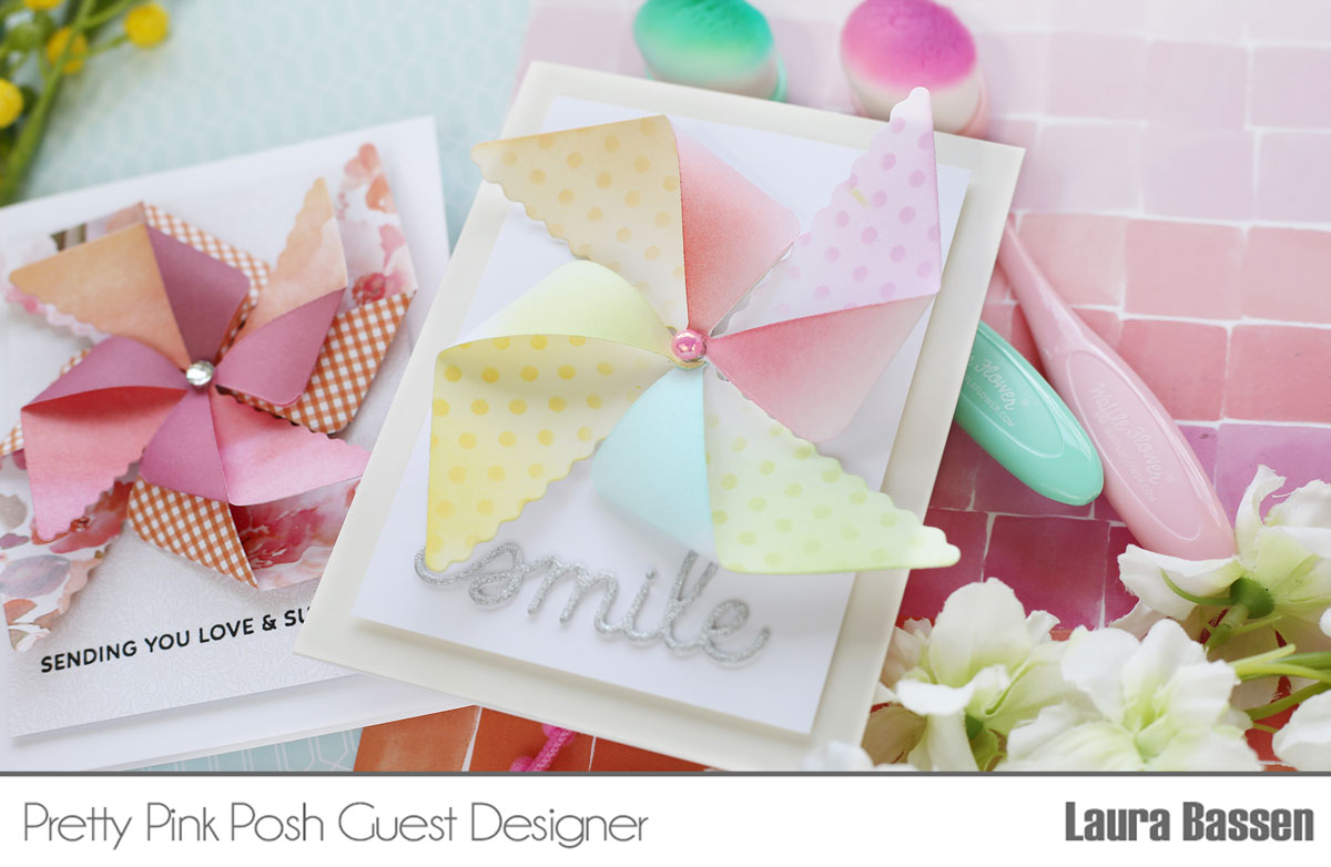 3D Pinwheel Cards w/ Laura Bassen! | Pretty Pink Posh