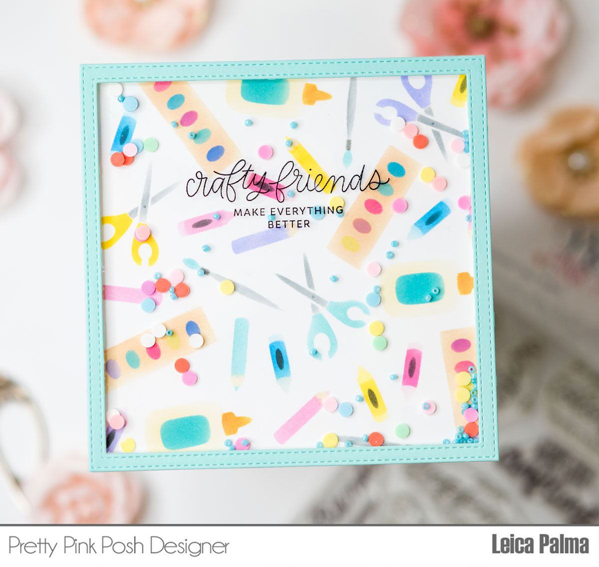 Colorful Crafty Background | Pretty Pink Posh