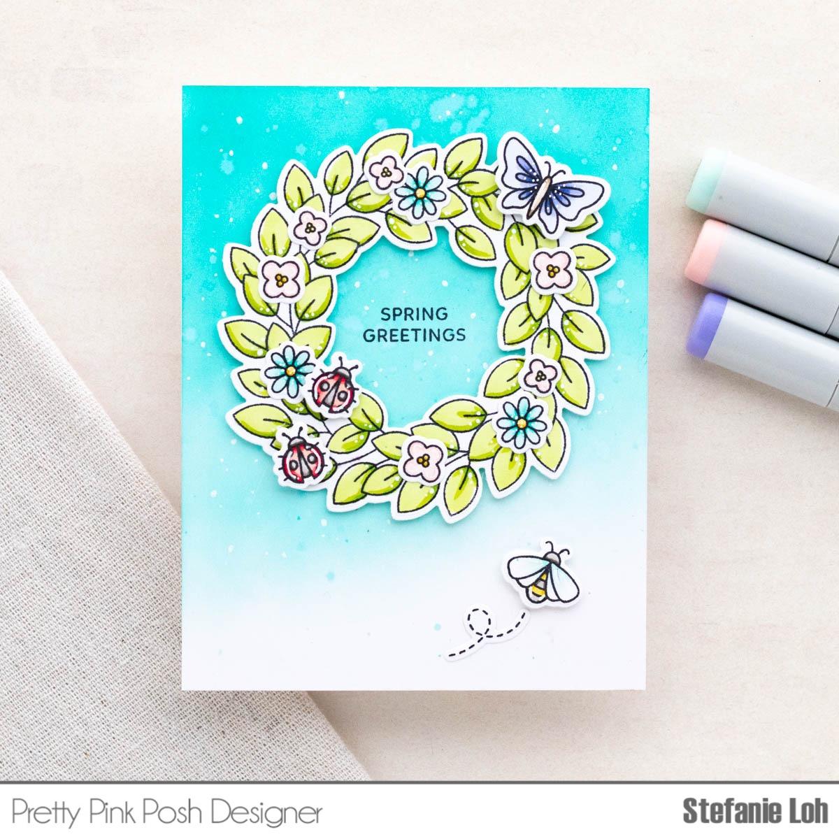 Spring Greetings Wreath | Pretty Pink Posh