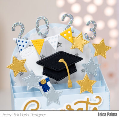 Graduation Box Card | Pretty Pink Posh