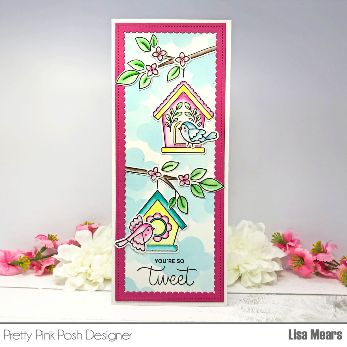 Slimline Birdhouses + Video | Pretty Pink Posh