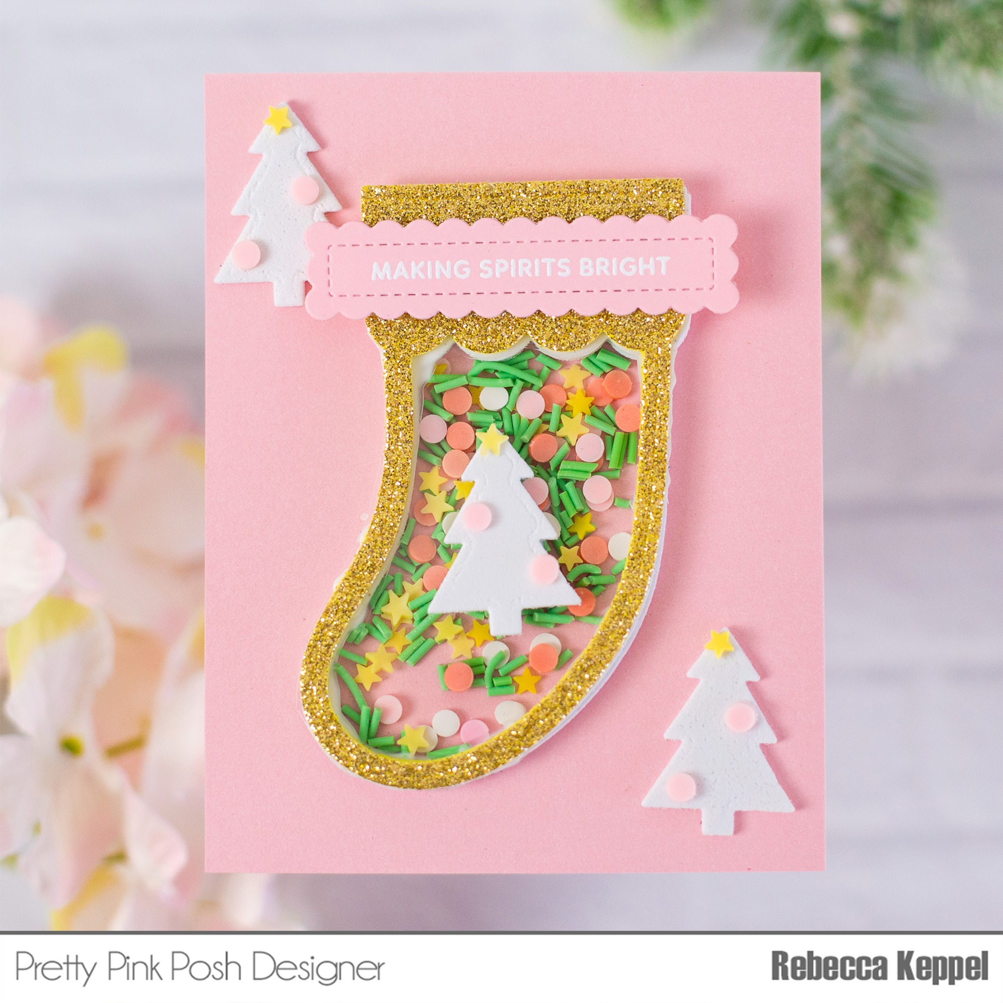 Creating 3 Stocking Shaker Cards | Pretty Pink Posh