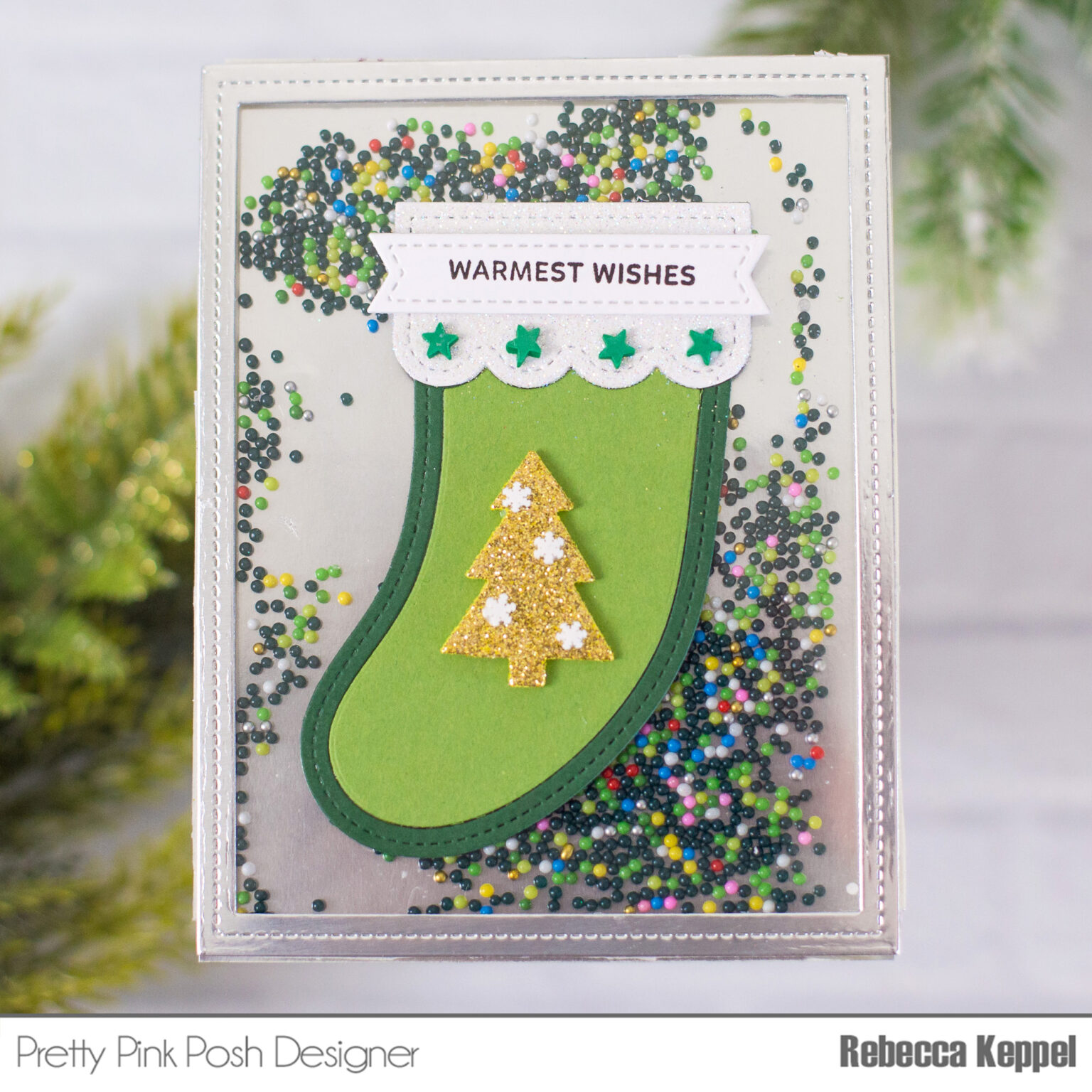 Creating 3 Stocking Shaker Cards | Pretty Pink Posh