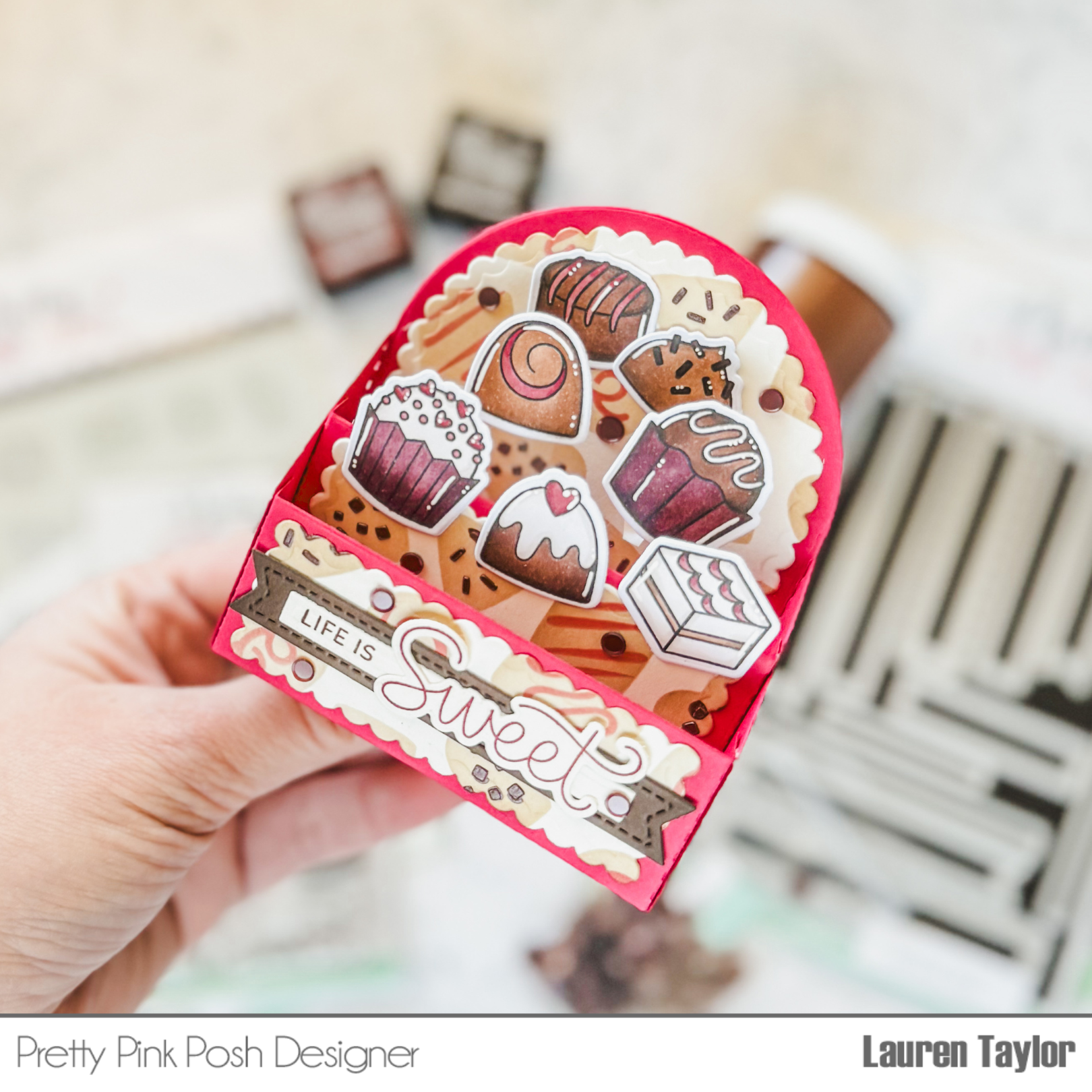 Chocolate Box Card + Video | Pretty Pink Posh