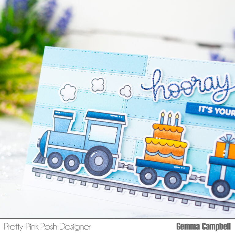 Blue Birthday Train | Pretty Pink Posh
