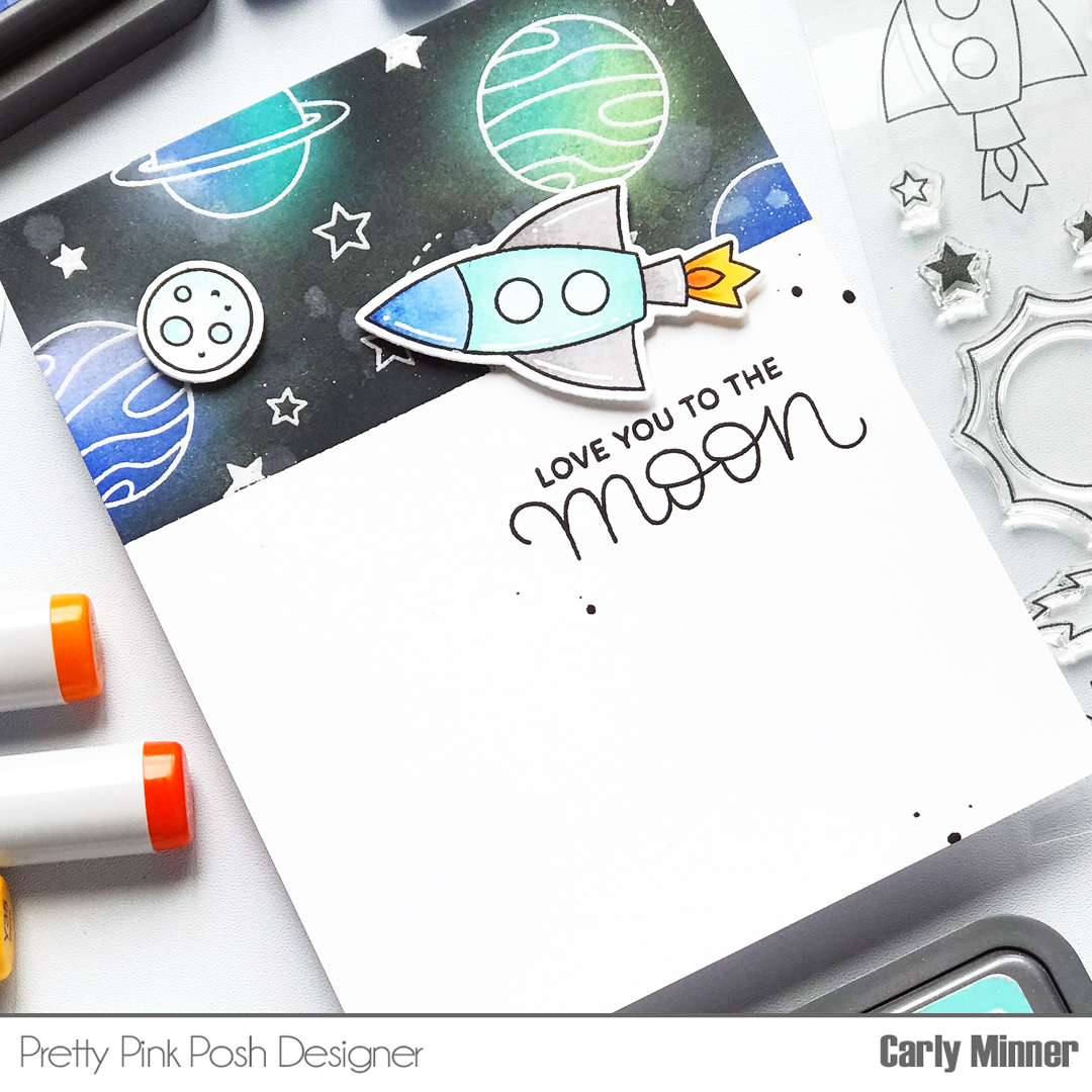 Creating a Galaxy Scene Card | Pretty Pink Posh