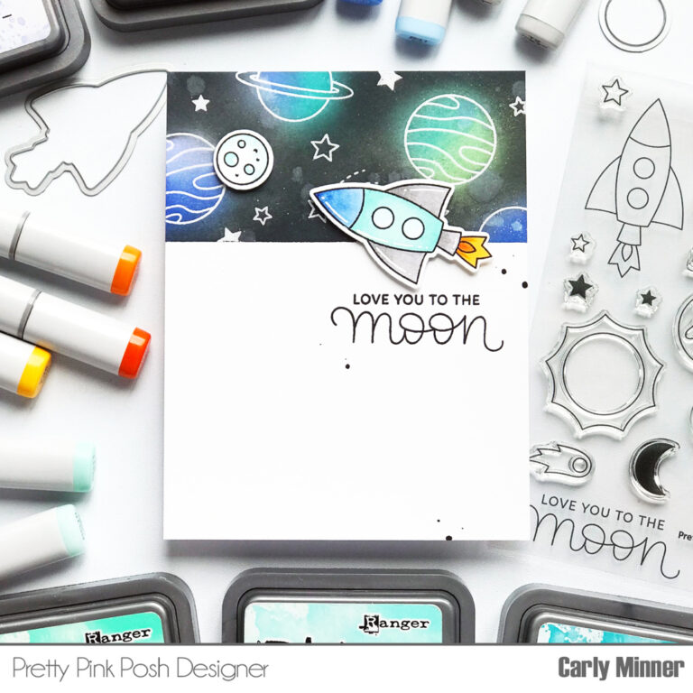 Creating a Galaxy Scene Card | Pretty Pink Posh