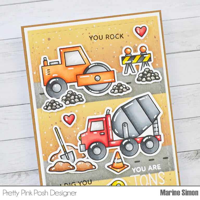 Slimline Construction Card | Pretty Pink Posh