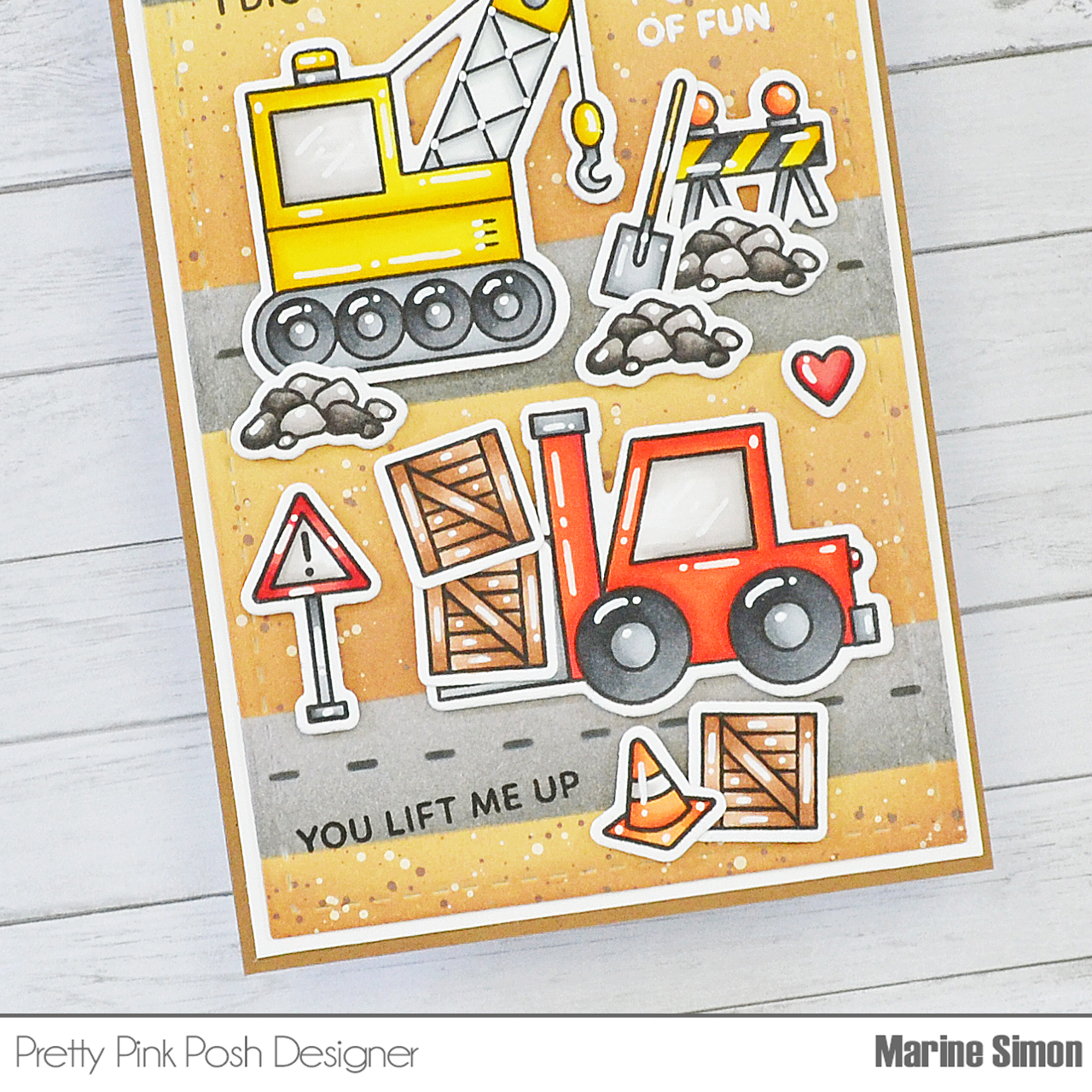 Slimline Construction Card | Pretty Pink Posh