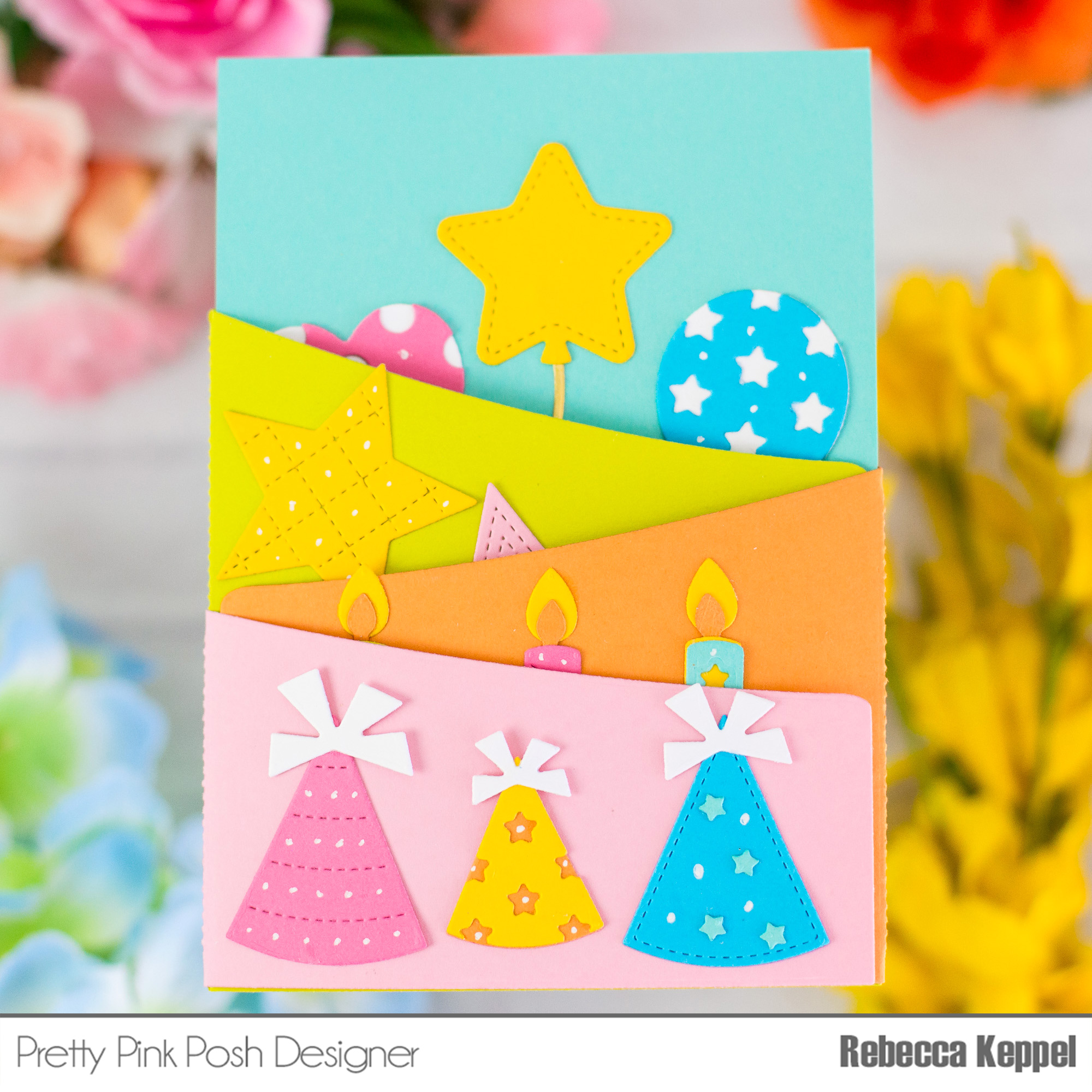 Easy Fun Fold Birthday Card | Pretty Pink Posh