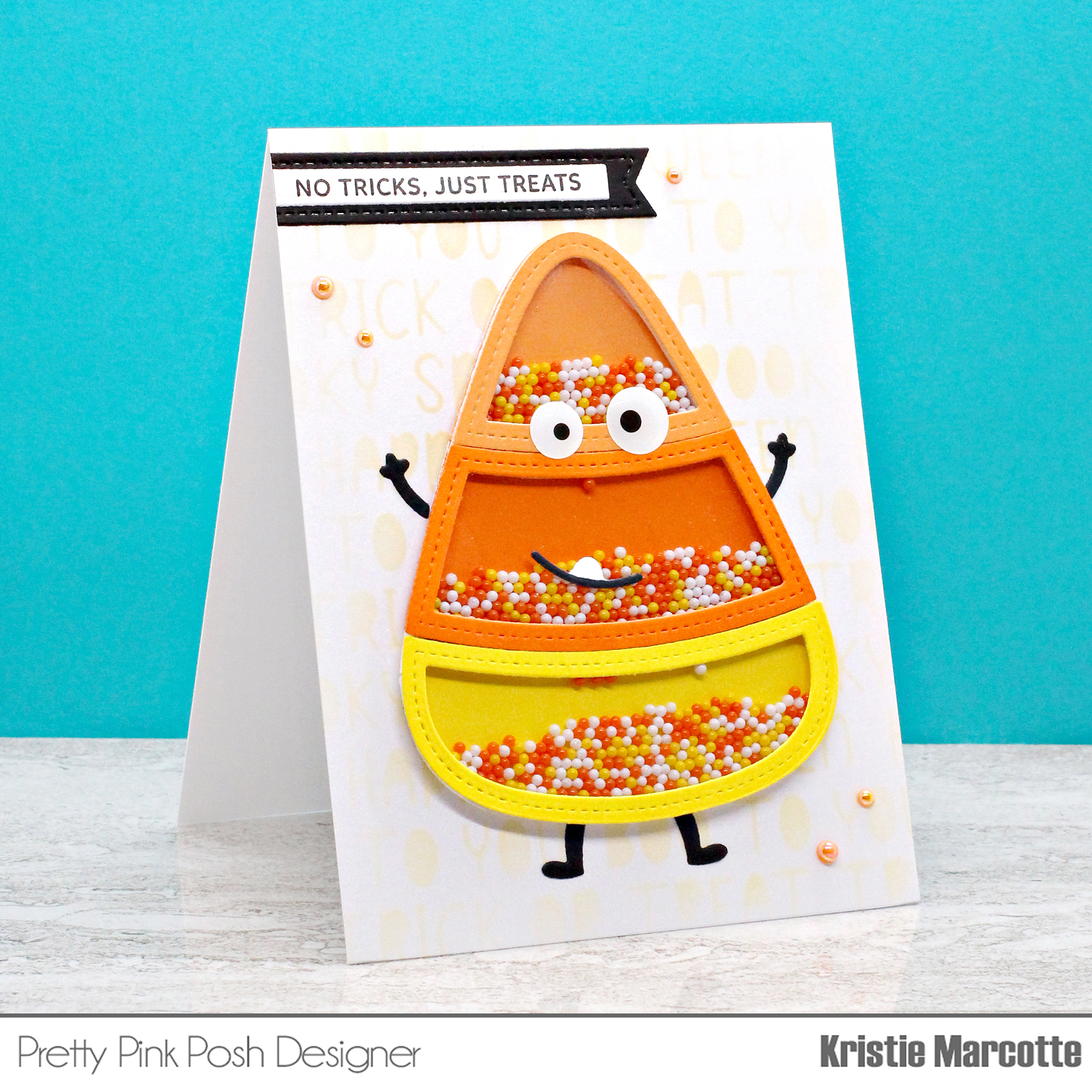 Funny Face Candy Corn Shaker | Pretty Pink Posh