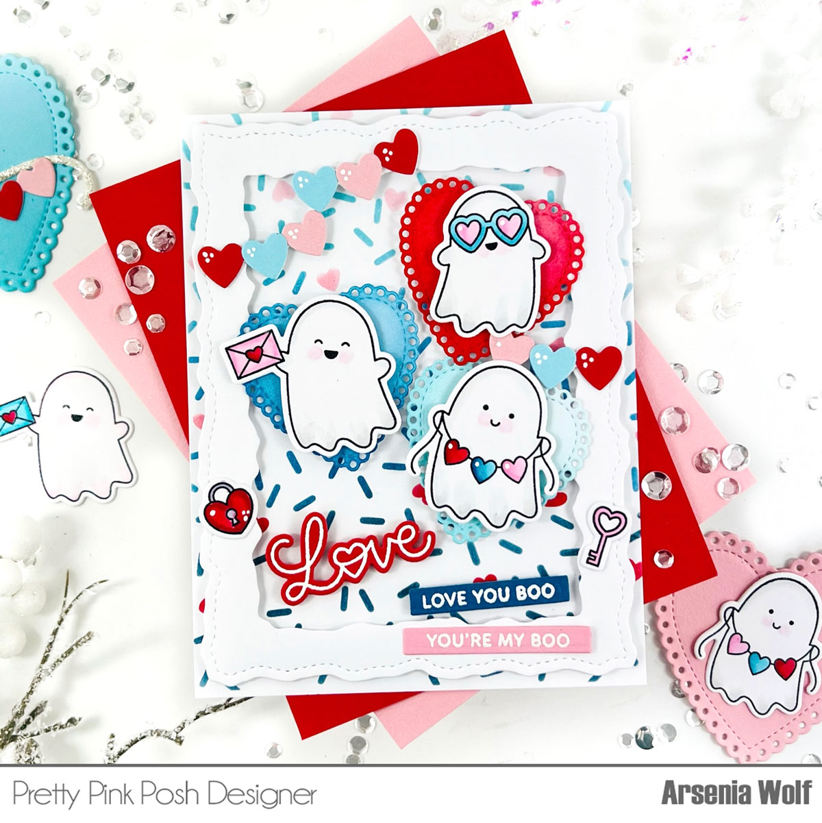 Sneak Peek: Valentine Ghost Friends | Pretty Pink Posh