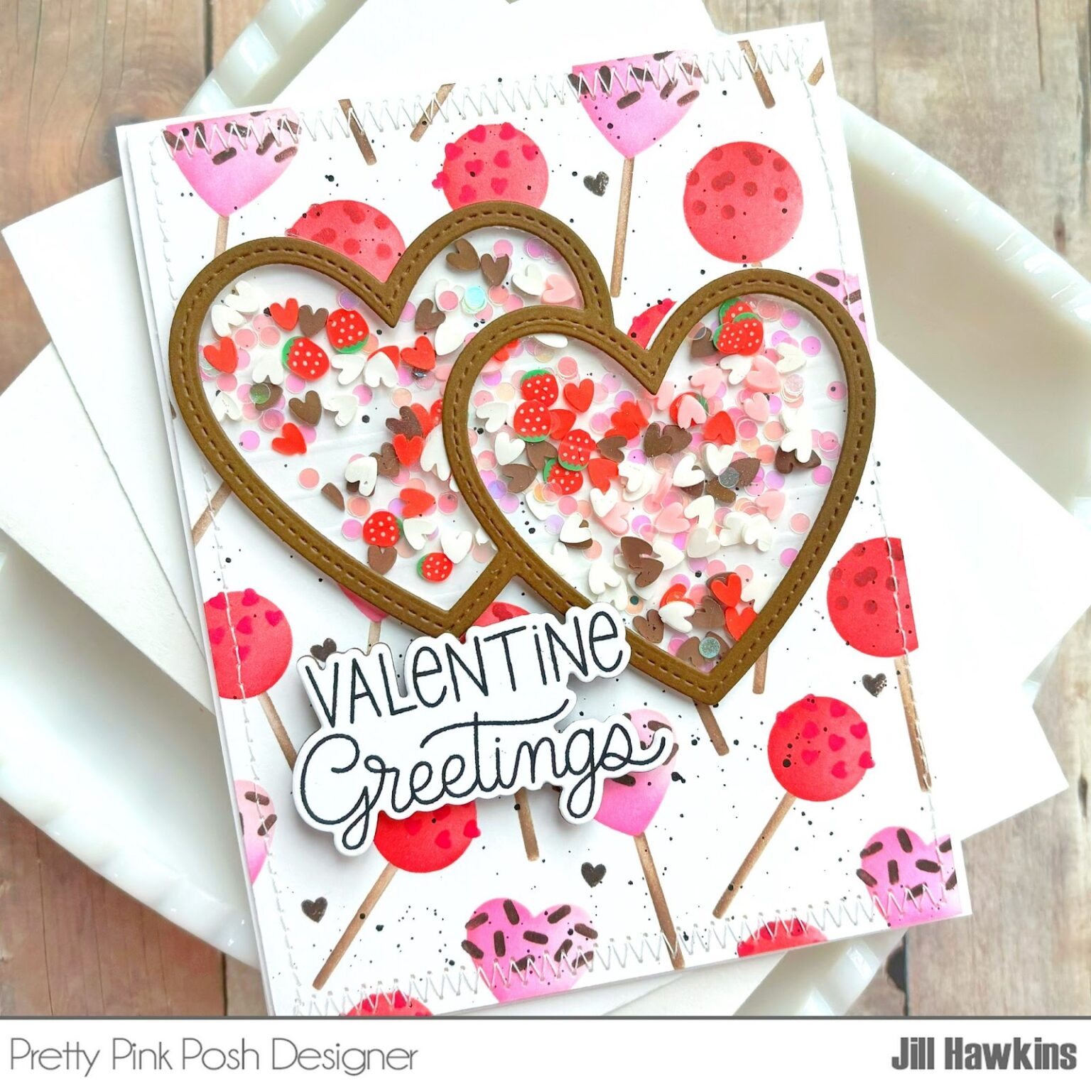 Valentine Double Hearts | Pretty Pink Posh