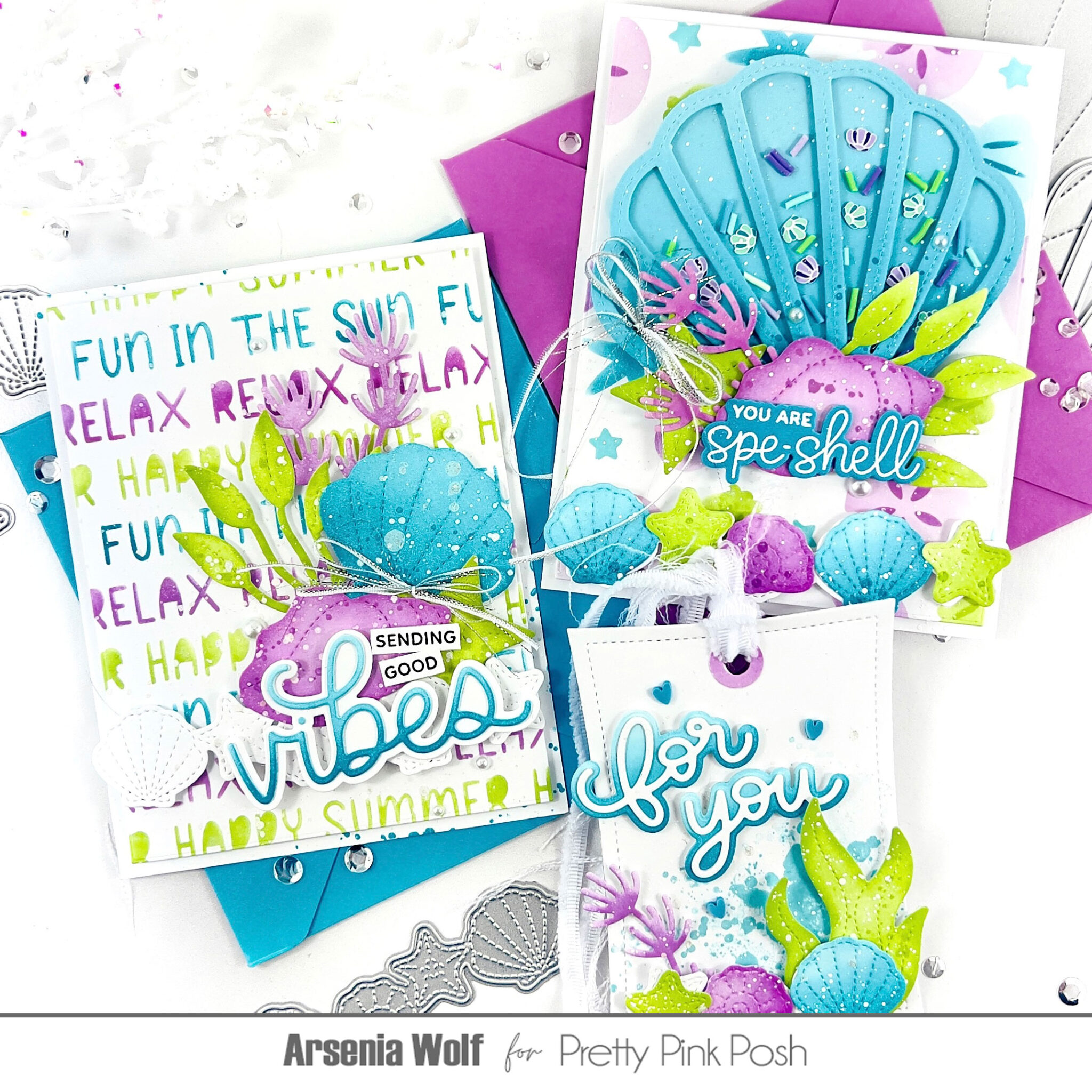 June Intro: Seashell Border + Seashell Shaker + Stitched Seashells ...