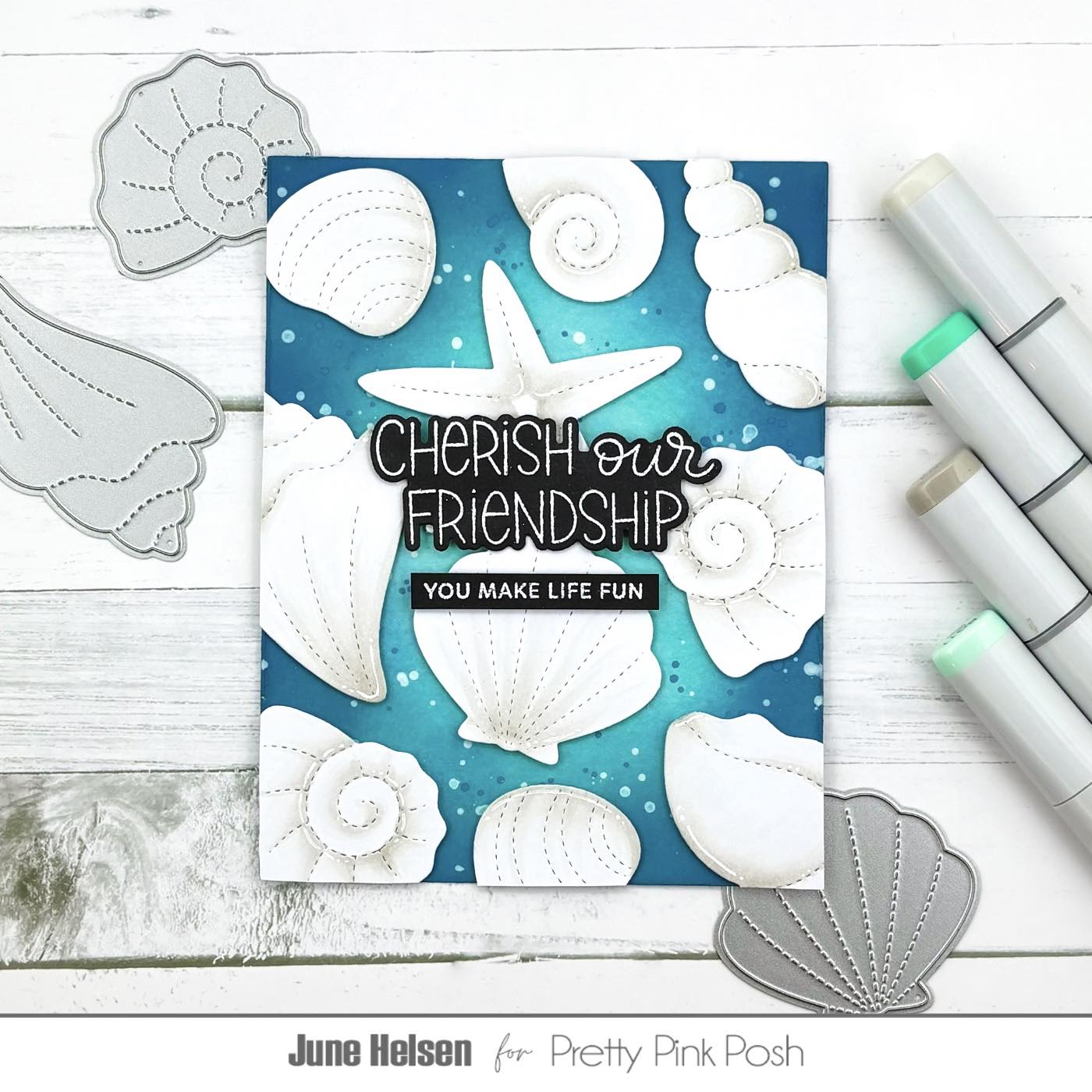 June Intro: Seashell Border + Seashell Shaker + Stitched Seashells ...