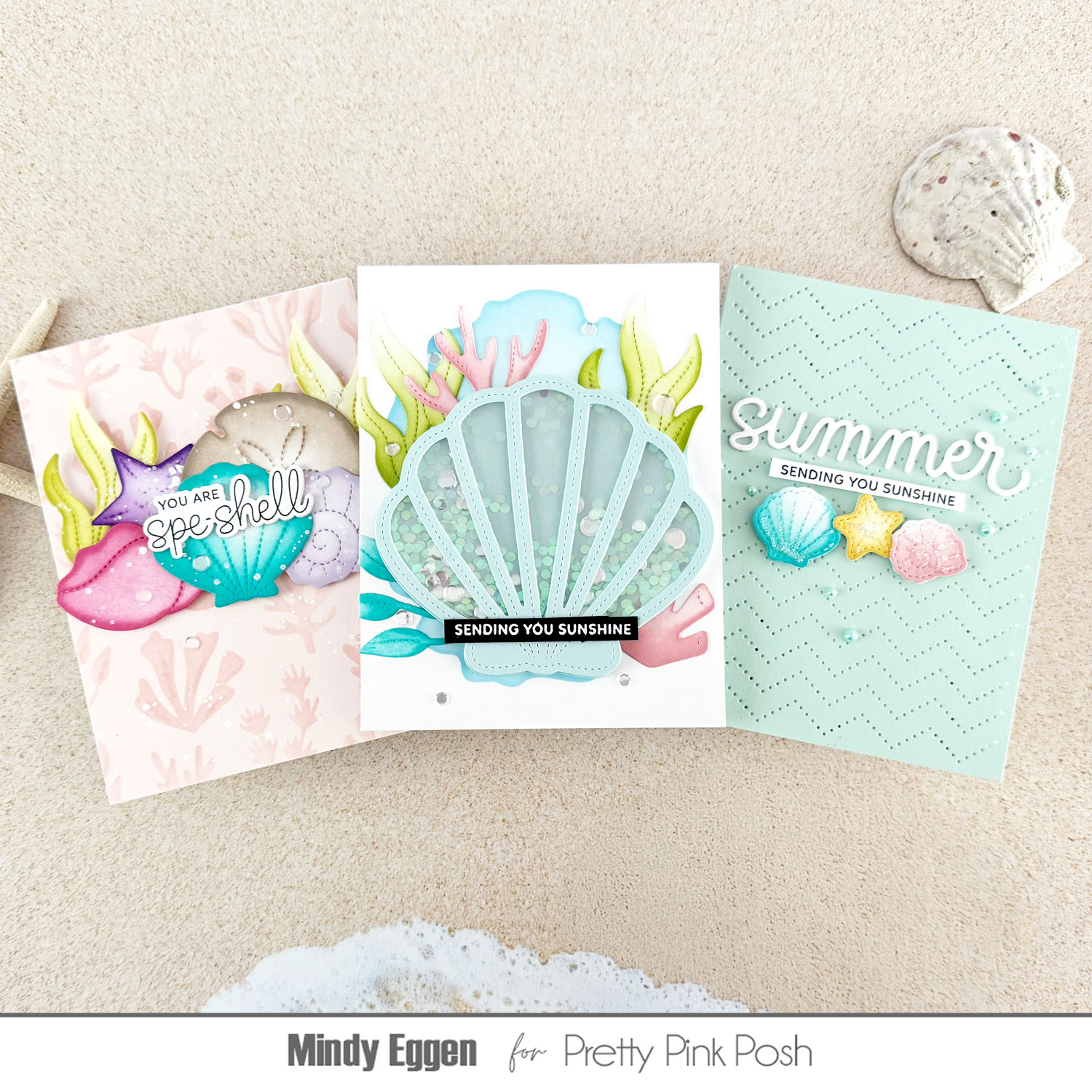 June Intro: Seashell Border + Seashell Shaker + Stitched Seashells ...
