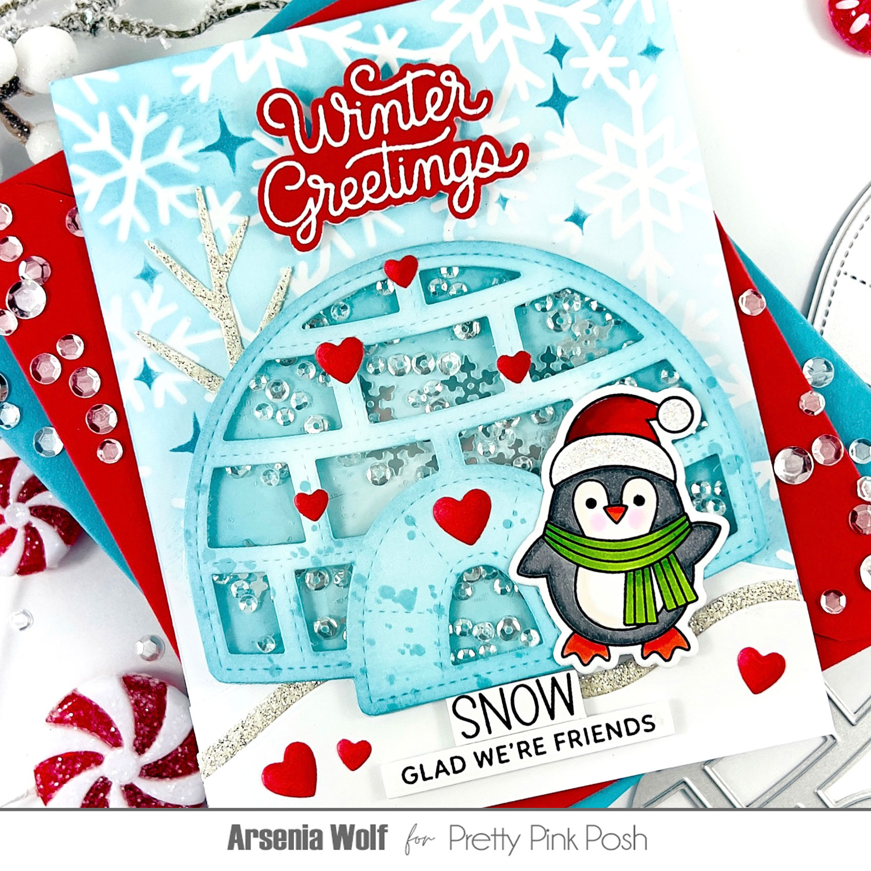 November Intro: Igloo Shaker + Notched Rectangles + New Stamps | Pretty Pink Posh