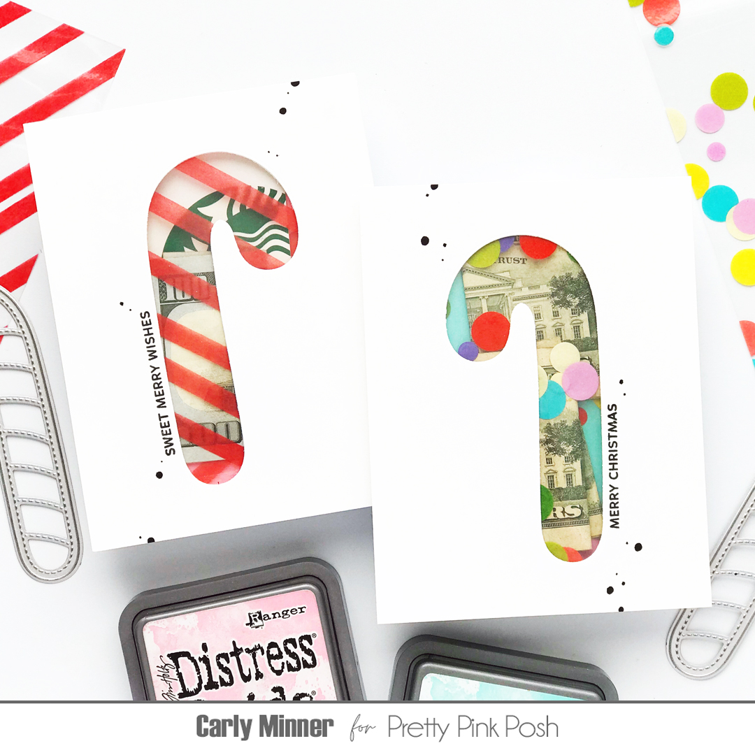 Candy Cane Gift Card Holders | Pretty Pink Posh
