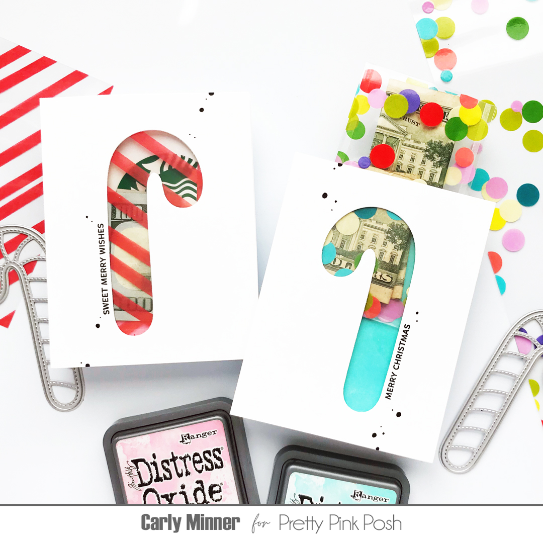Candy Cane Gift Card Holders | Pretty Pink Posh