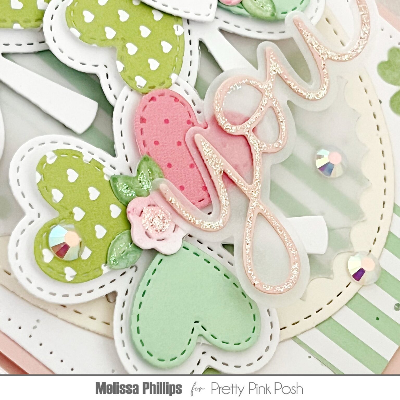 Love You Shamrock Hearts | Pretty Pink Posh